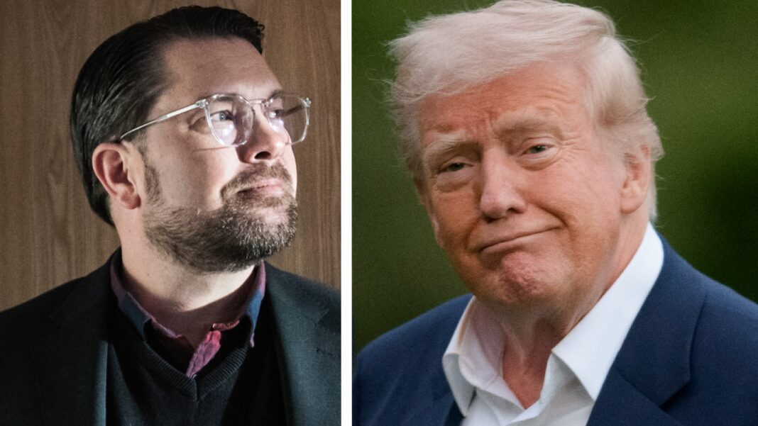 Jimmie Åkesson hyllar Trump igen: "Bra för oss här i Sverige"
